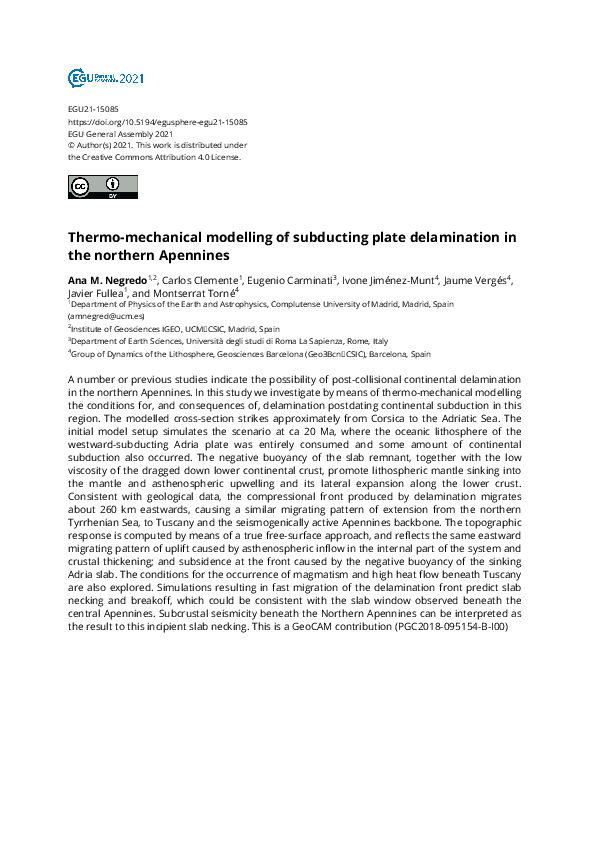(PDF) Thermo-mechanical modelling of subducting plate delamination in ...