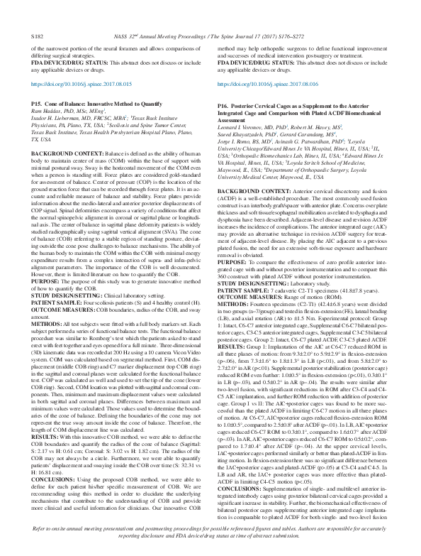 (PDF) Posterior Cervical Cages as a Supplement to the Anterior ...