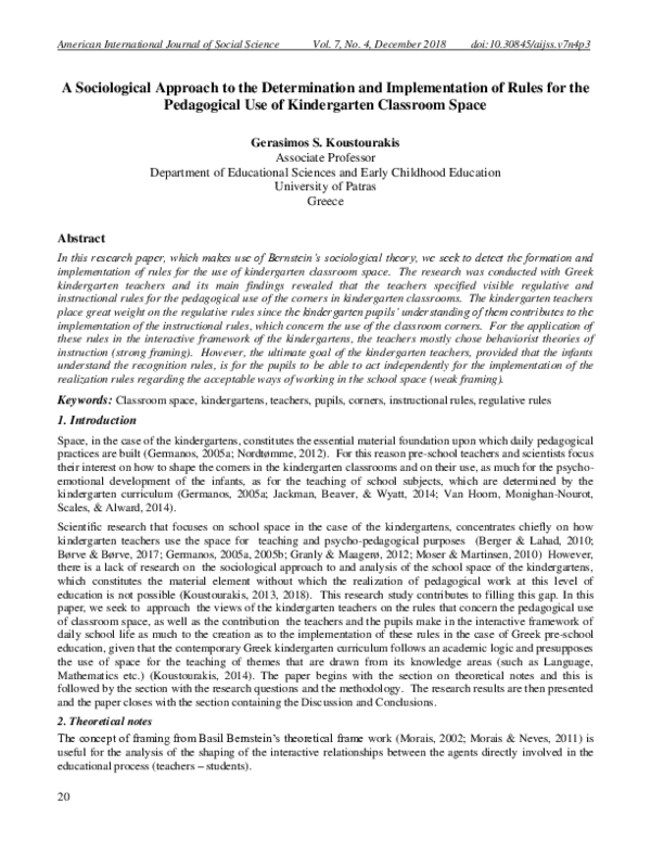 (PDF) A Sociological Approach to the Determination and Implementation of Rules for the ...