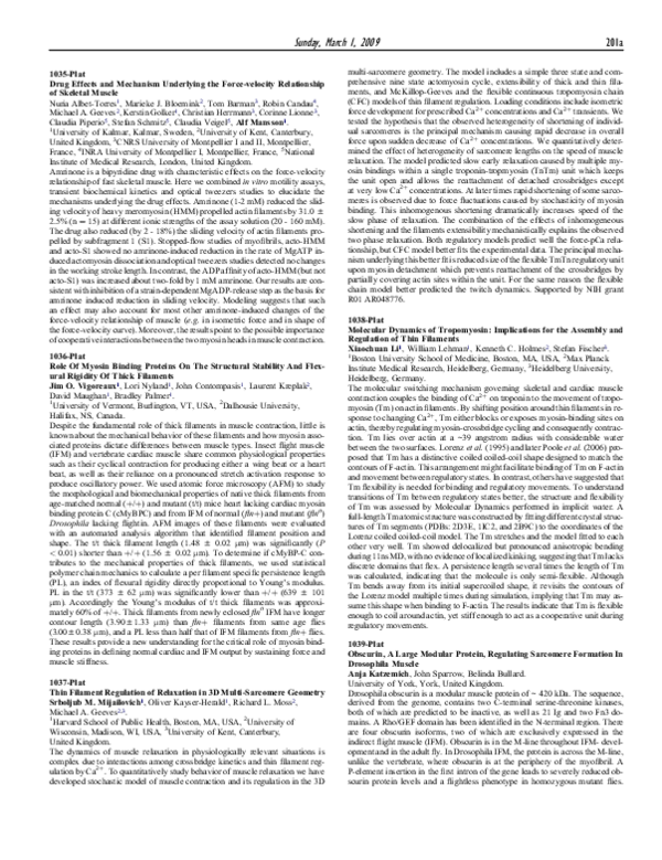 (PDF) Obscurin, A Large Modular Protein, Regulating Sarcomere Formation ...