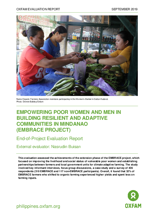 (PDF) Empowering Poor Women and Men in Building Resilient and Adaptive Communities in Mindanao ...