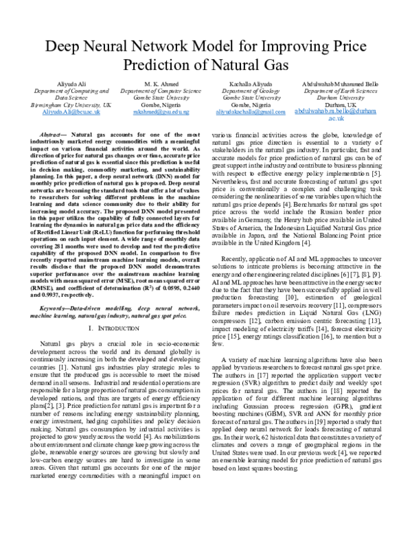 (PDF) Deep Neural Network Model for Improving Price Prediction of Natural Gas | ALIYUDA ali ...
