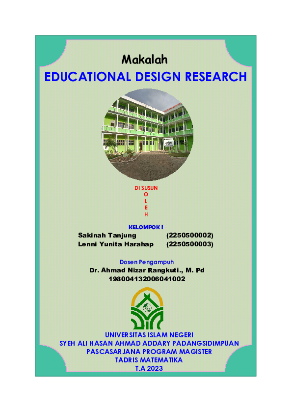 (PDF) EDUCATIONAL DESIGN RESEARCH