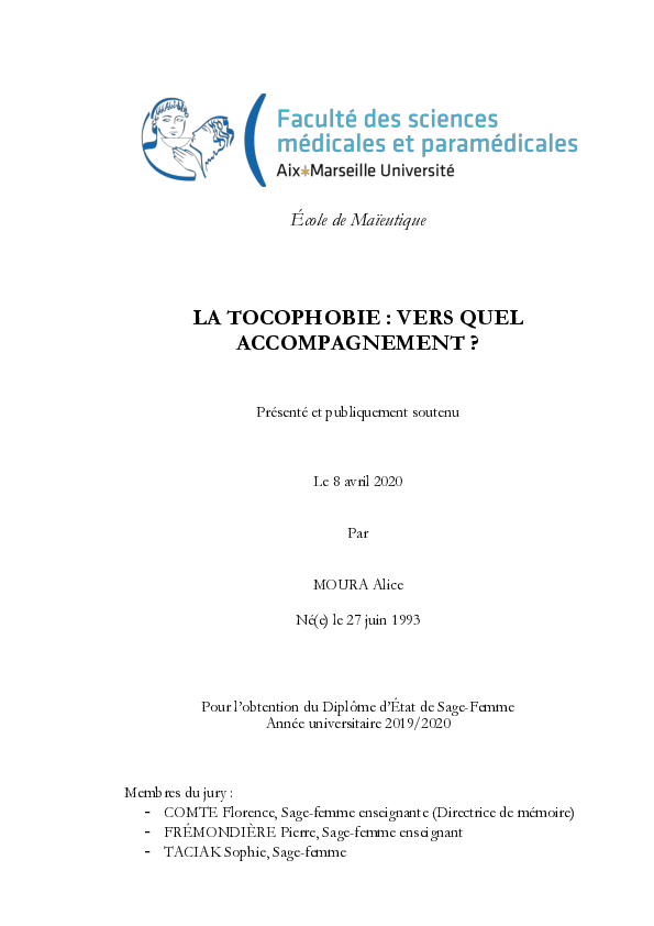 (PDF) La tocophobie : vers quel accompagnement ? | Alice Moura ...