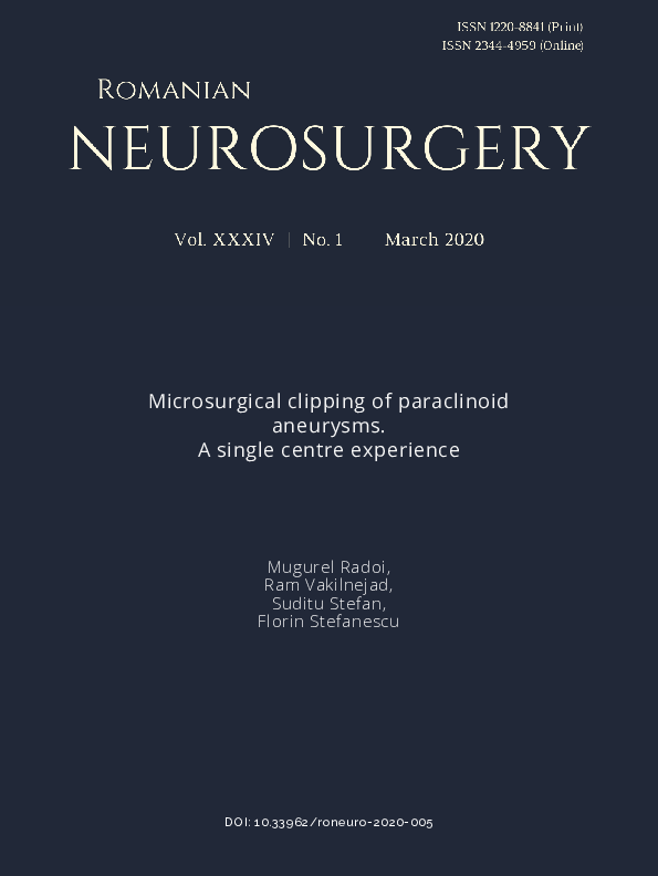 (PDF) Microsurgical clipping of paraclinoid aneurysms