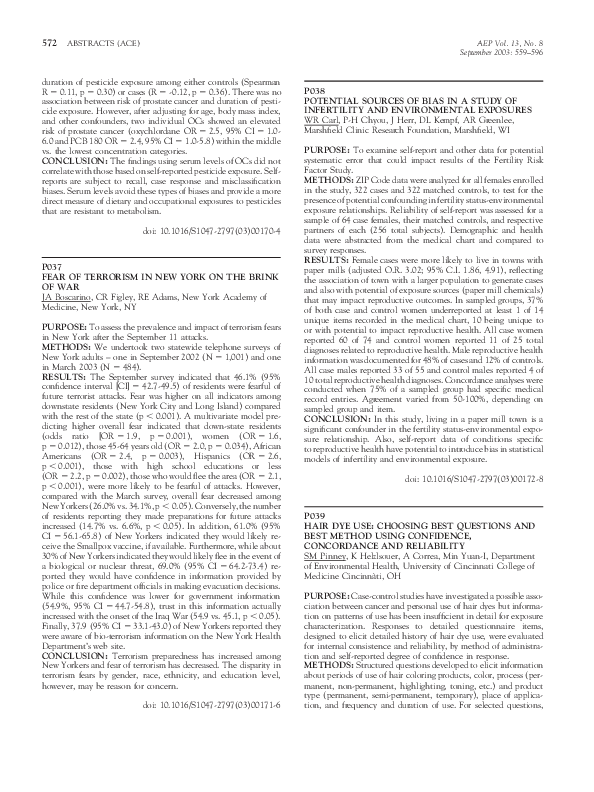 (PDF) Fear of terrorism in New York on the brink of war