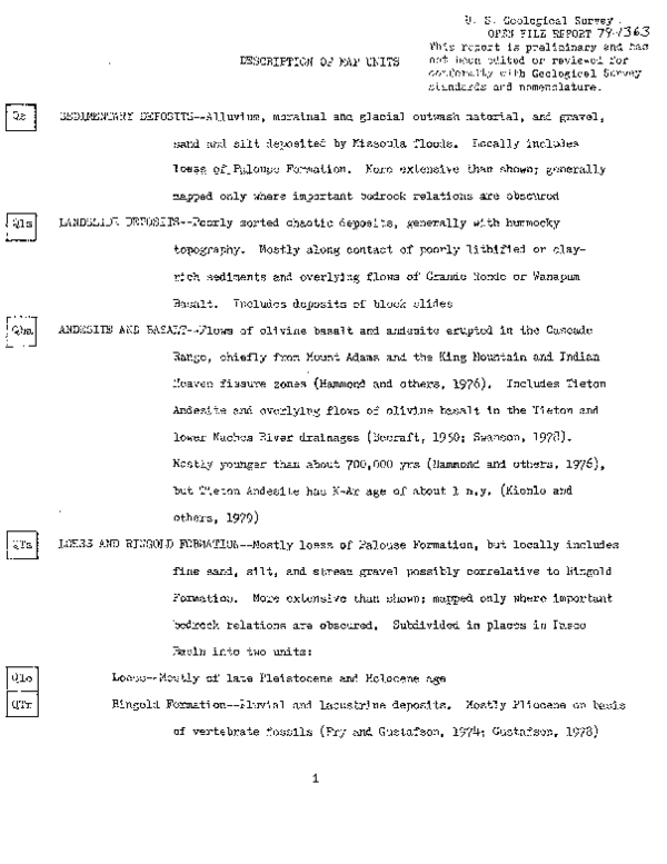(PDF) Reconnaissance geologic map of the Columbia River Basalt Group in ...