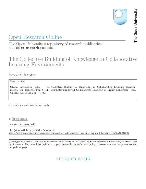(PDF) Collaborative Learning