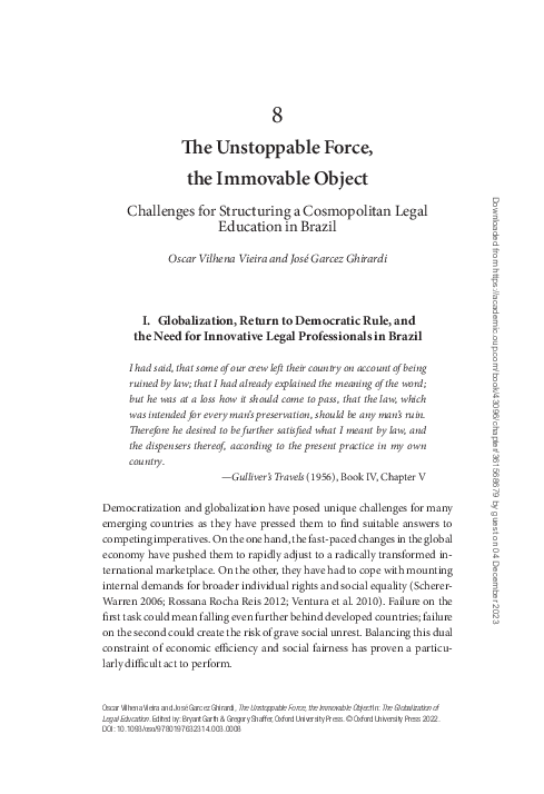(PDF) The Unstoppable Force, the Immovable Object