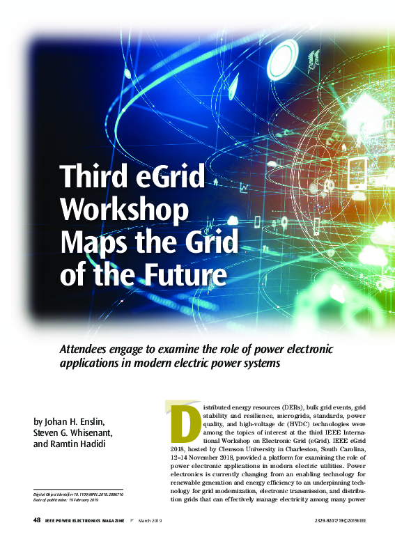 (PDF) Third eGrid Workshop Maps the Grid of the Future: Attendees ...