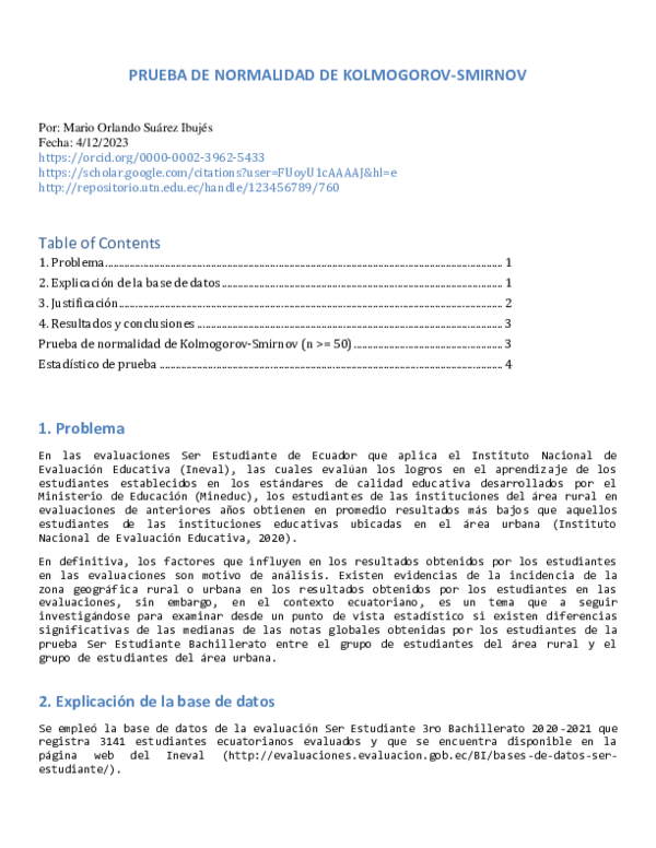 (PDF) PRUEBA DE NORMALIDAD DE KOLMOGOROV-SMIRNOV
