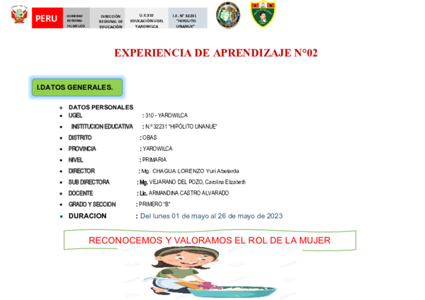 (DOC) EXPERIENCIA DE APRENDIZAJE N°02