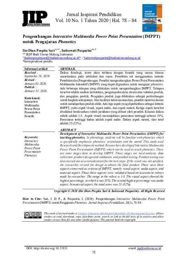 (PDF) Pengembangan Interactive Multimedia Power Point Presentation ...