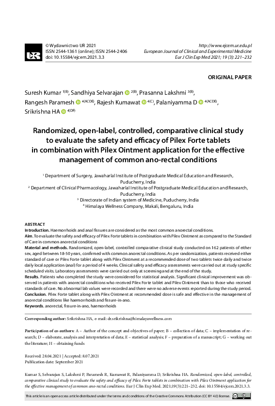 (PDF) Randomized, open-label, controlled, comparative clinical study to evaluate the safety and ...