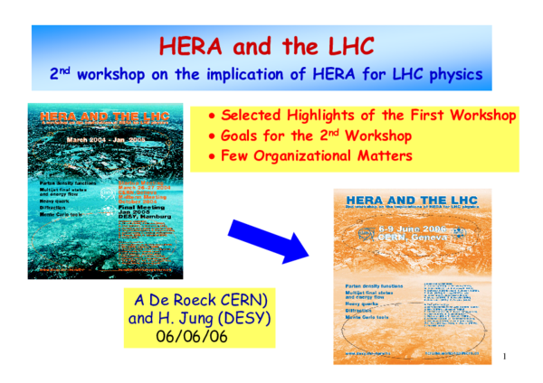 (PDF) 3rd Workshop on the Implications of HERA for LHC Physics | Michal ...