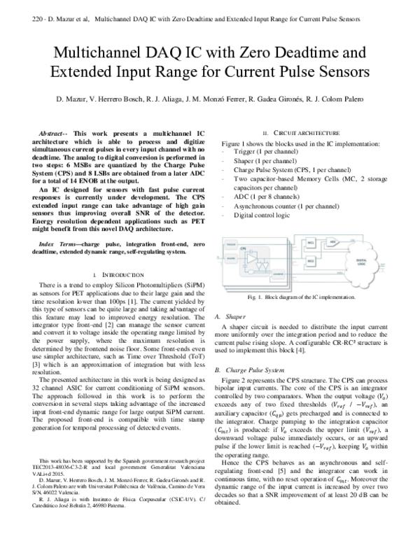 (PDF) Multichannel DAQ IC with zero deadtime and extended input range ...