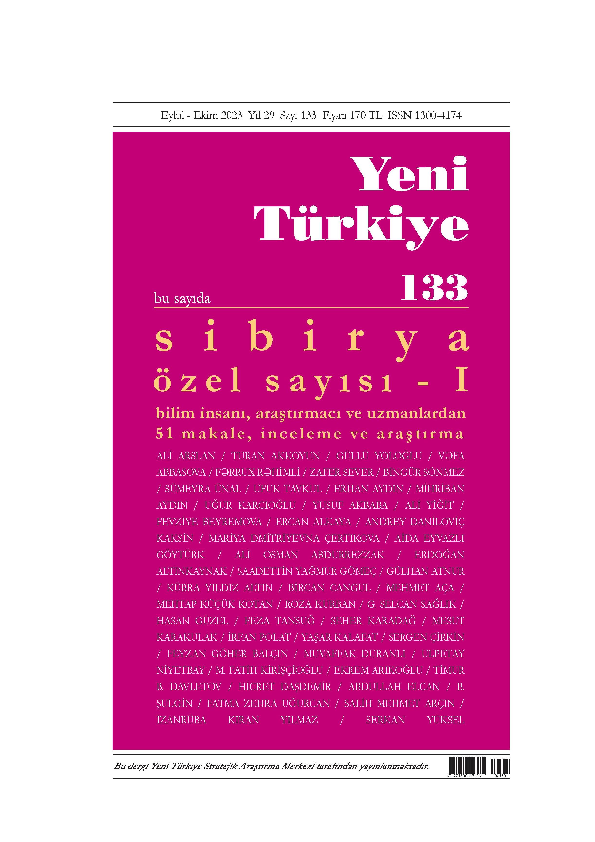 (PDF) SİBİRYA TÜRKLERİNİN İNANCINDA TUFAN VE KIYAMET GELENEĞİ