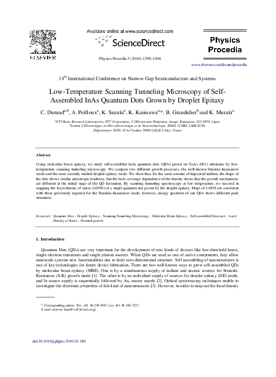 Pdf Low‐temperature Scanning Tunneling Microscope For Ballistic Electron Emission Microscopy