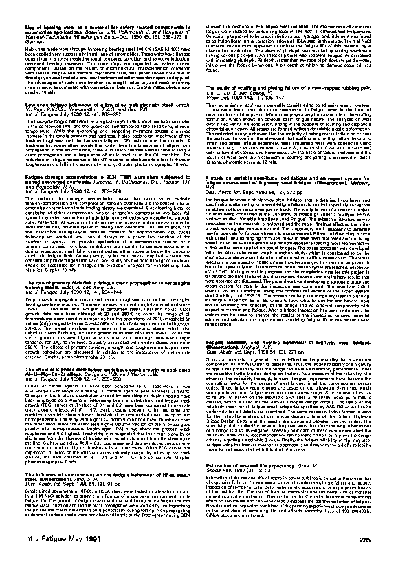(PDF) A study on variable amplitude load fatigue and an expert system ...