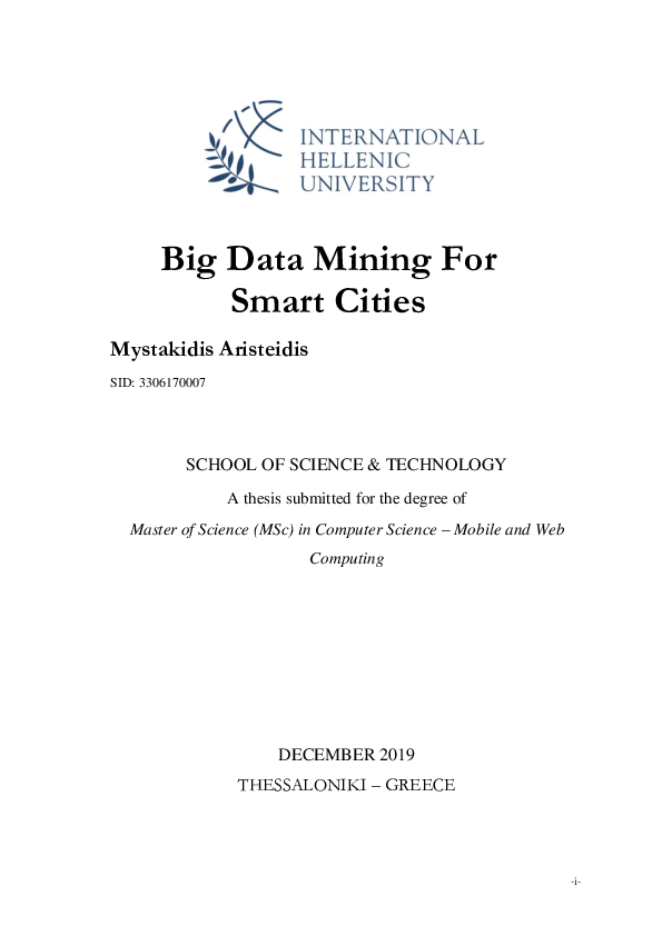 (PDF) Big Data Mining For Smart Cities