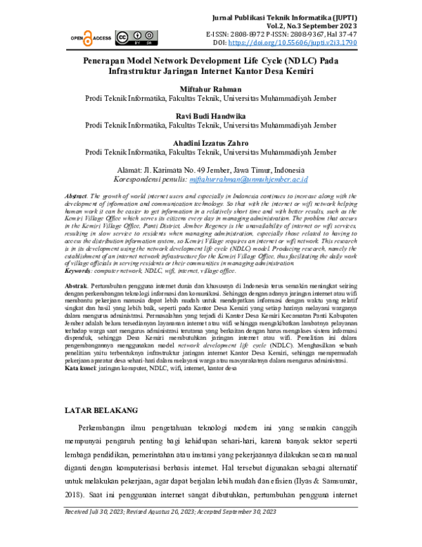 (PDF) Penerapan Model Network Development Life Cycle (NDLC) Pada ...