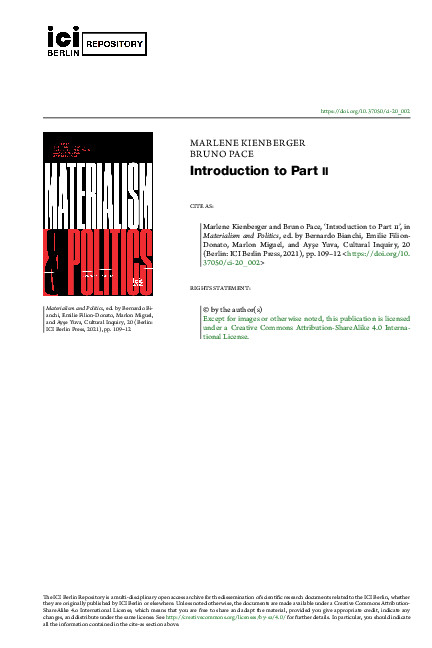 (PDF) Introduction to Part ii