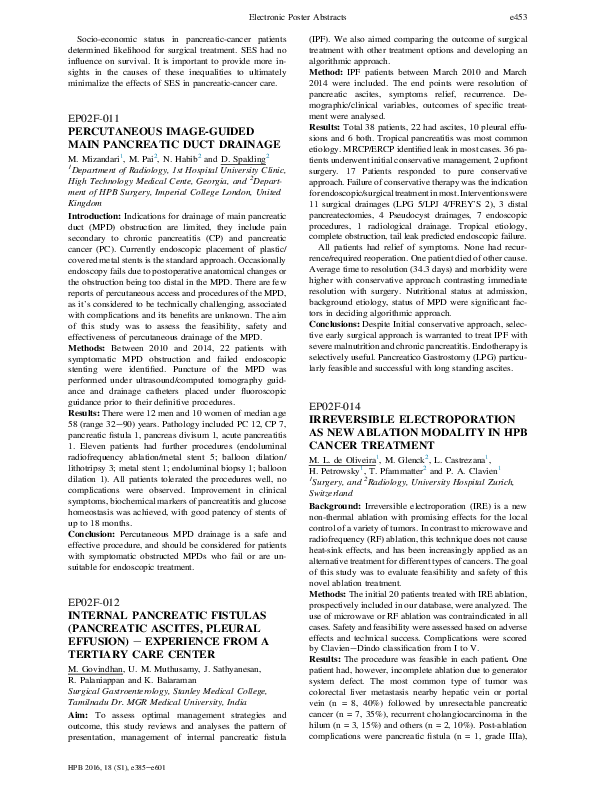 (PDF) Percutaneous image-guided main pancreatic duct drainage