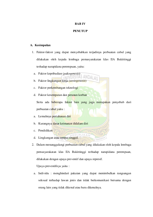 (PDF) Faktor Penyebab Terjadinya Perbuatan Cabul Yang Dilakukan Oleh ...