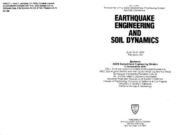 (PDF) Earthquake Engineering and Soil Dynamics