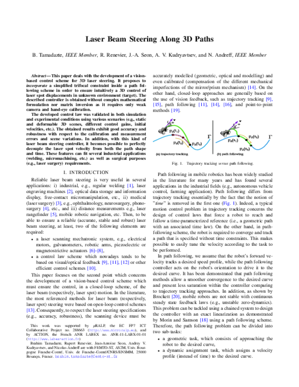 (PDF) Laser Beam Steering Along Three-Dimensional Paths