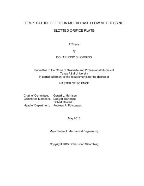 (PDF) Temperature Effect in Multiphase Flow Meter Using Slotted Orifice ...
