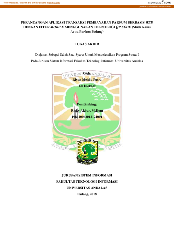 (PDF) Perancangan Aplikasi Transaksi dan Pembayaran Parfum Berbasis Web ...