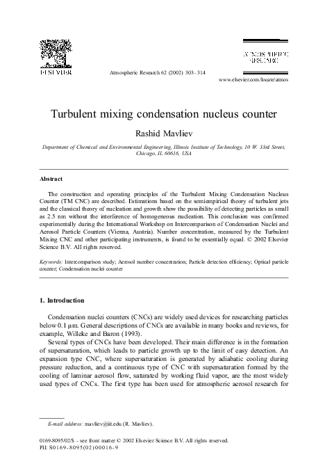 (PDF) Turbulent mixing condensation nucleus counter