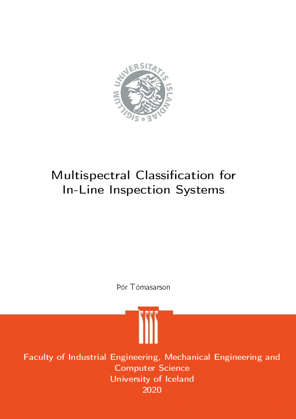 (PDF) Multispectral Classification for In-Line Inspection Systems