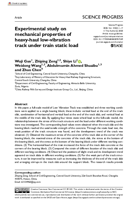 (PDF) Experimental study on mechanical properties of heavy-haul low ...
