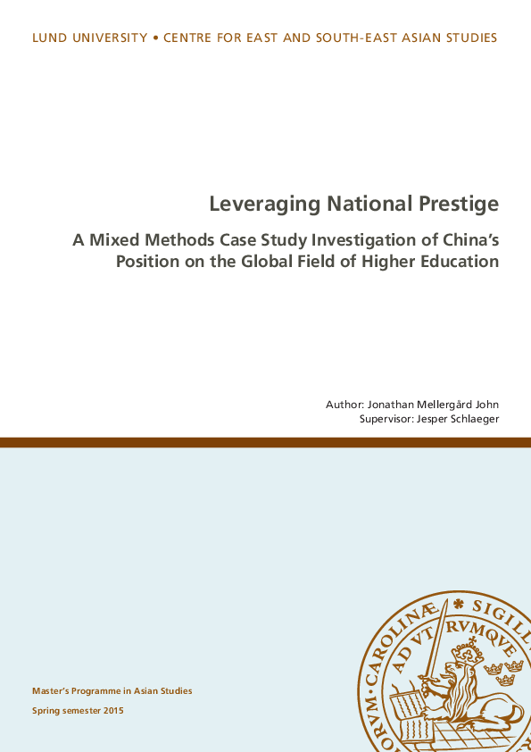 (PDF) Leveraging National Prestige : A Mixed Methods Case Study ...