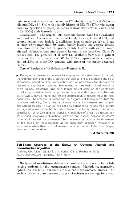 (PDF) Soft-Tissue Coverage of the Elbow: An Outcome Analysis and ...