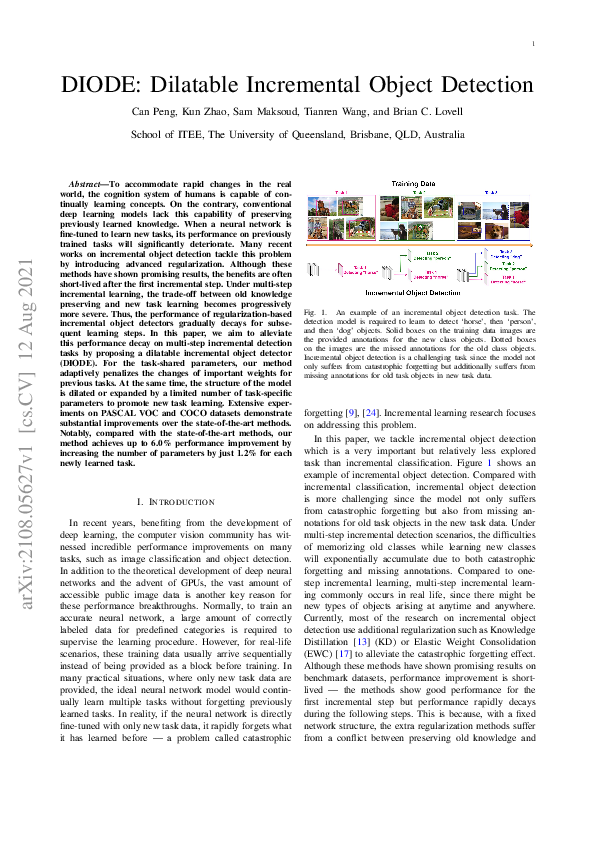 (PDF) DIODE: Dilatable Incremental Object Detection