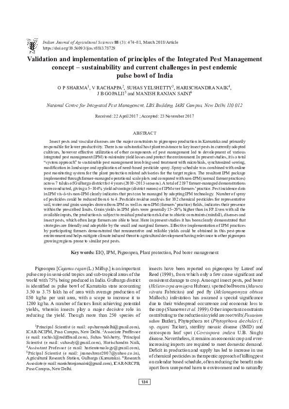 (PDF) Validation and implementation of principles of the Integrated ...