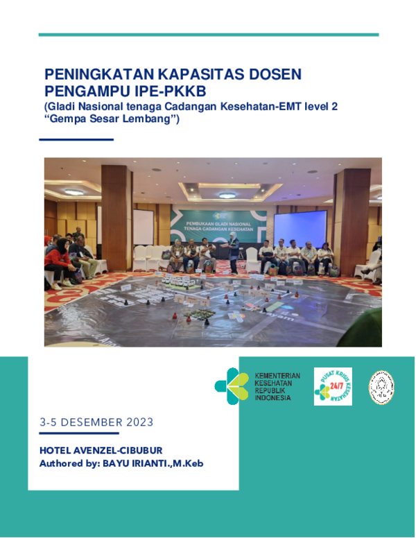 (PDF) PENINGKATAN KAPASITAS DOSEN PENGAMPU IPE-PKKB