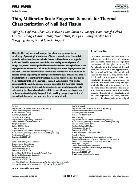 (PDF) Thin, Millimeter Scale Fingernail Sensors for Thermal ...