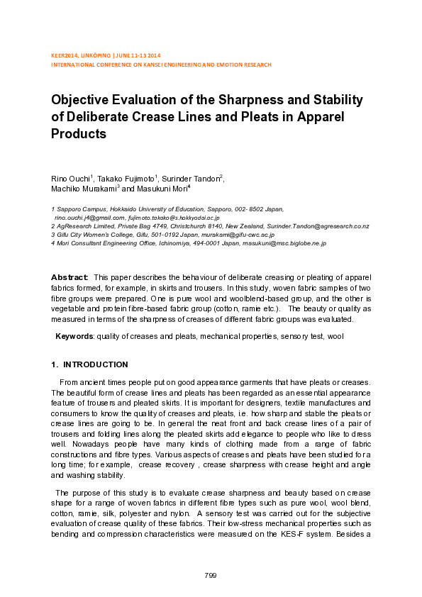 (PDF) Objective Evaluation of the Sharpness and Stability of Deliberate ...