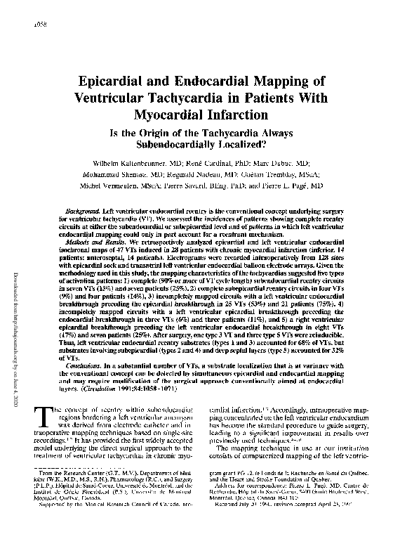 (PDF) Epicardial and endocardial mapping of ventricular tachycardia in ...