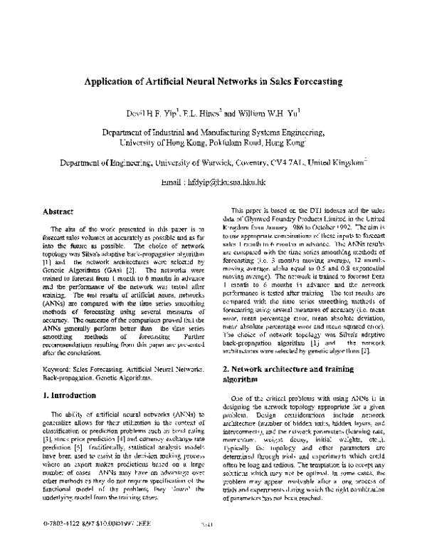 (PDF) Application of Artificial Neural Networks in Subsurface Drainage System Design