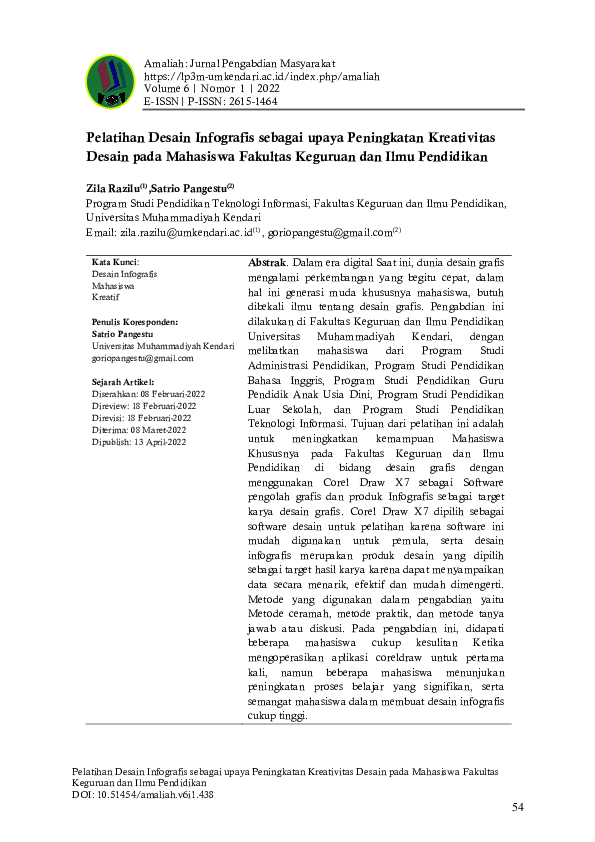 (PDF) Pelatihan Desain Infografis sebagai upaya Peningkatan Kreativitas Desain pada Mahasiswa ...