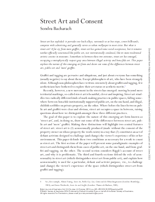(PDF) Street Art and Consent