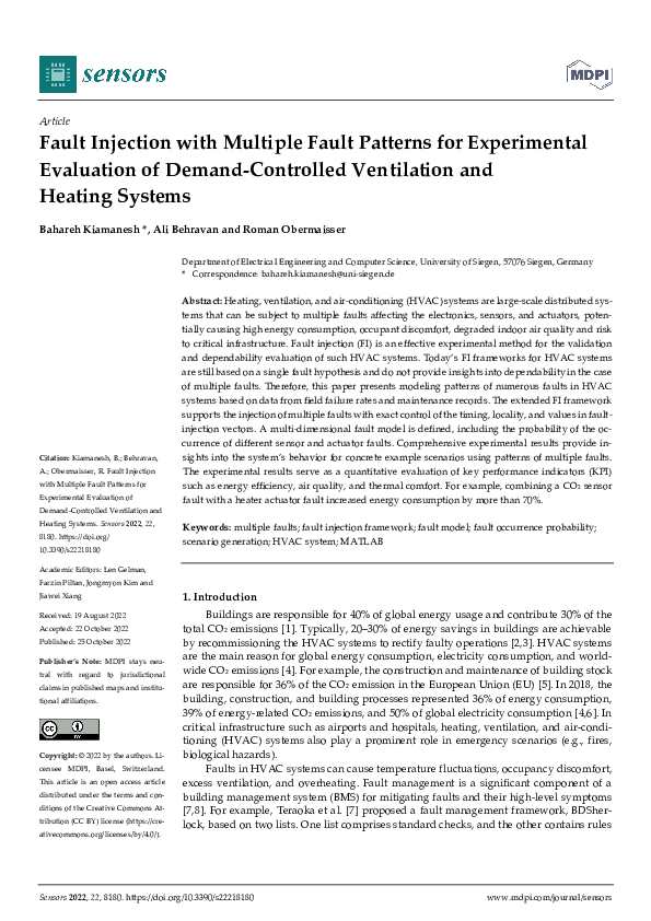Pdf Fault Injection With Multiple Fault Patterns For Experimental