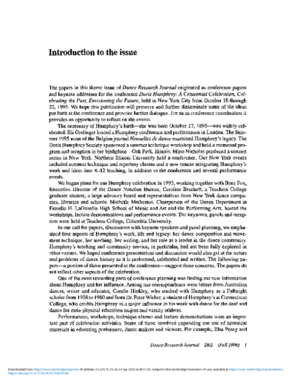 (PDF) Introduction to the issue