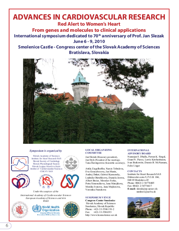 (PDF) Advances in Cardiovascular Research | Jan Murín - Academia.edu