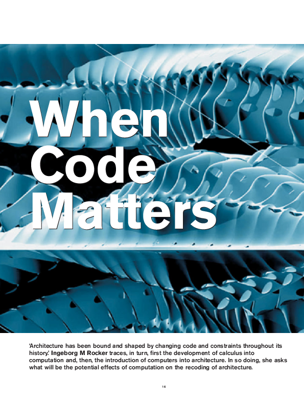 (PDF) When code matters